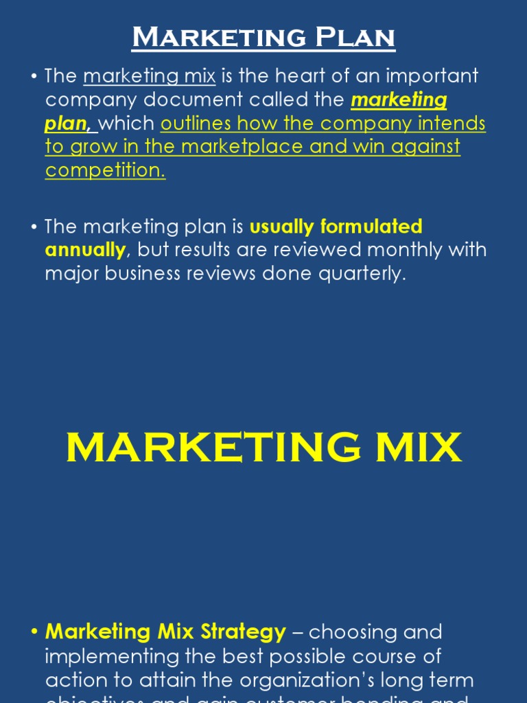 Comprehensive Marketing Plan Guide | PDF | Marketing | Microeconomics