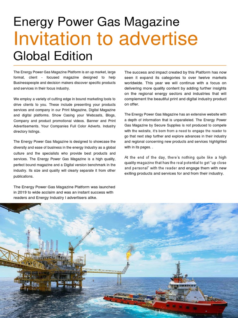 Marketing To OIL AND GAS Secure Supplies Energy Power Gas Magazine ...