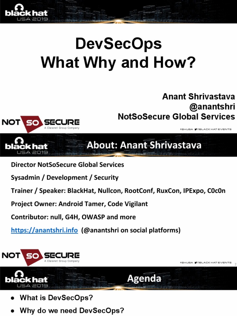 Shrivastava DevSecOps What Why and How | PDF | Amazon Web Services ...