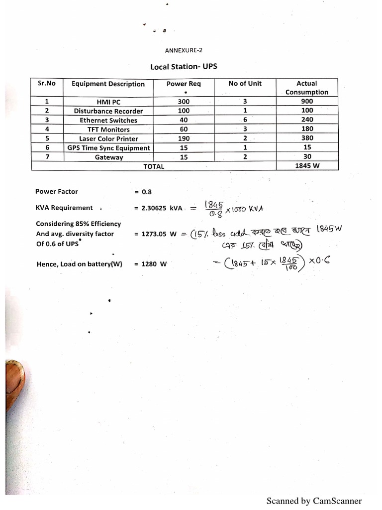 Ups Calculation | PDF
