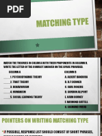 MAtching Type Test | PDF | Test (Assessment) | Education Theory