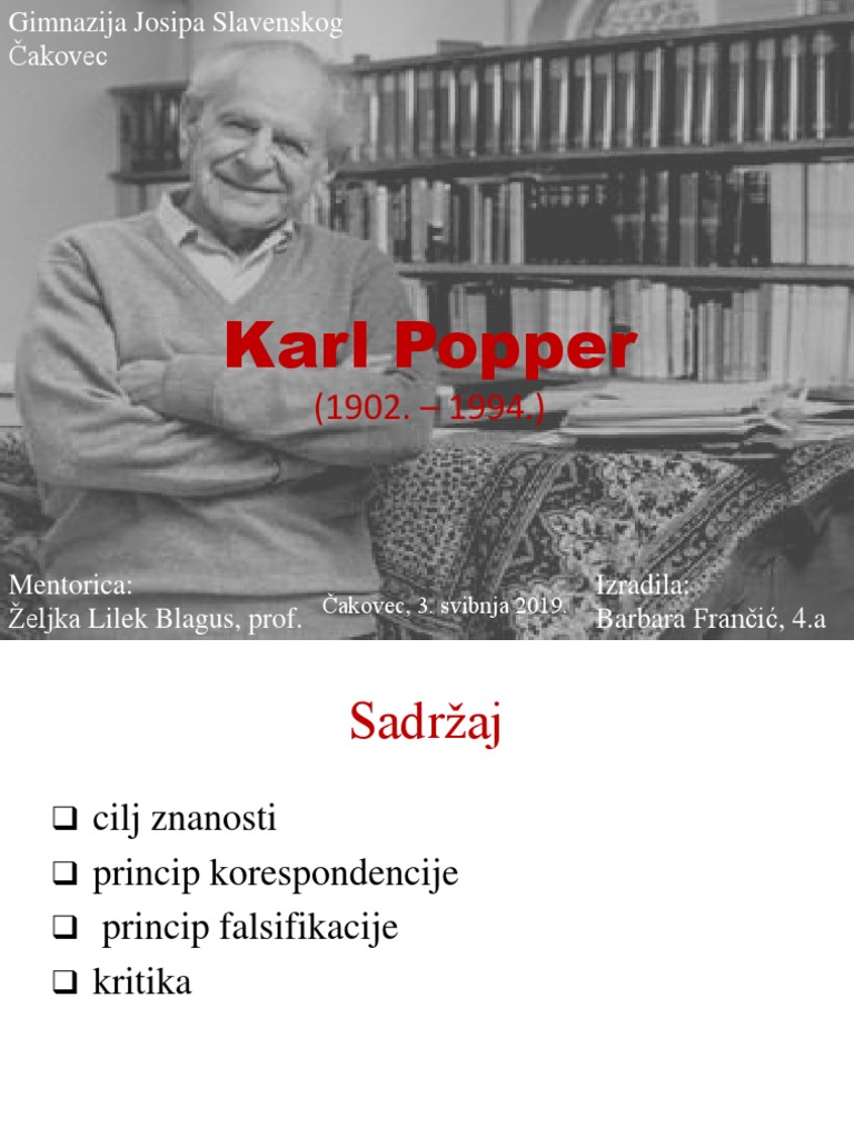 Karl Popper | PDF