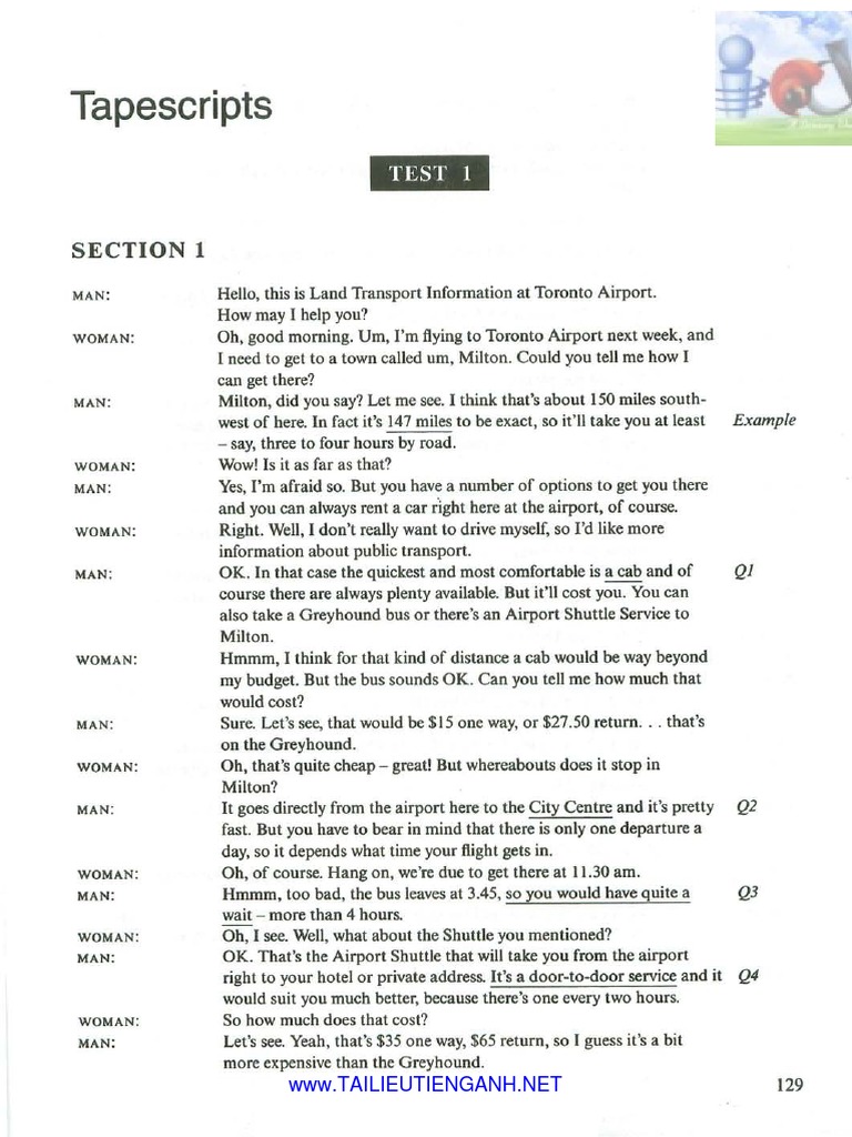 SCRIPTS - Cambridge Ielts 7 PDF | PDF