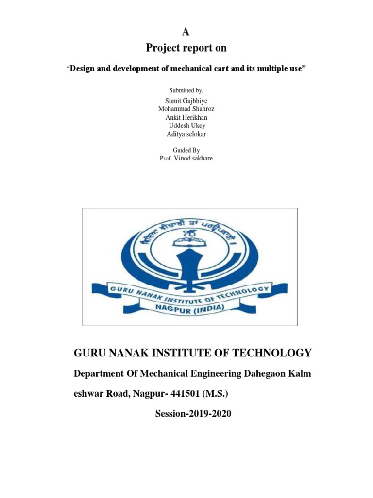 Mechanical Cart | PDF | Screw | Bearing (Mechanical)