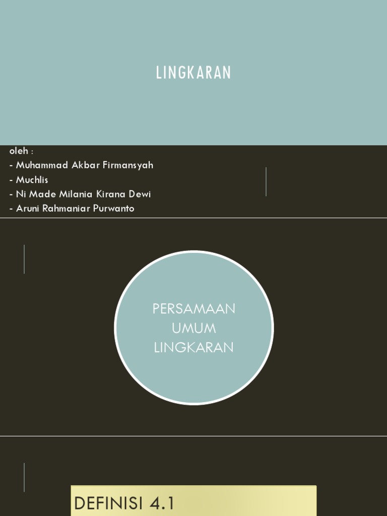 Lingkaran Fix | PDF | Metode & Bahan Ajar