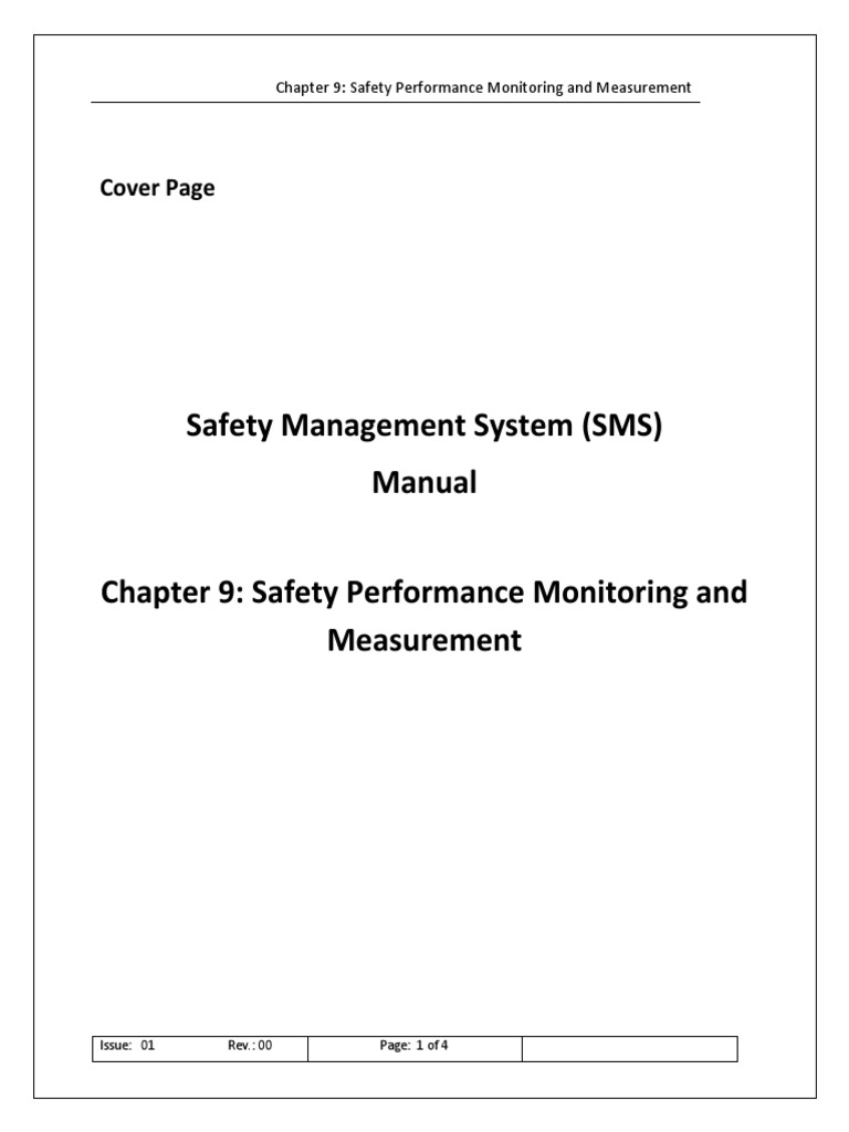 Safety Management System (SMS) Manual: Cover Page | PDF | Audit | Business