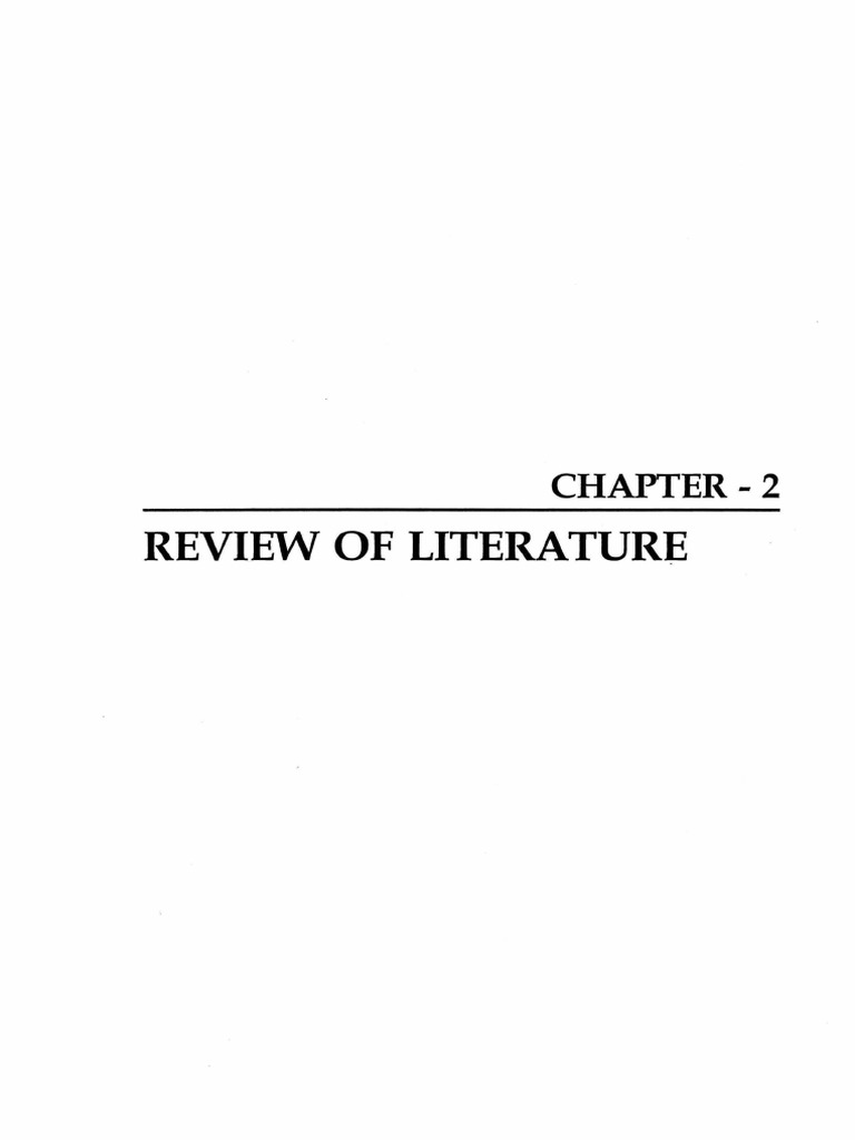 Review Literature: Chapter - 2 | PDF | Health Care | Public Health