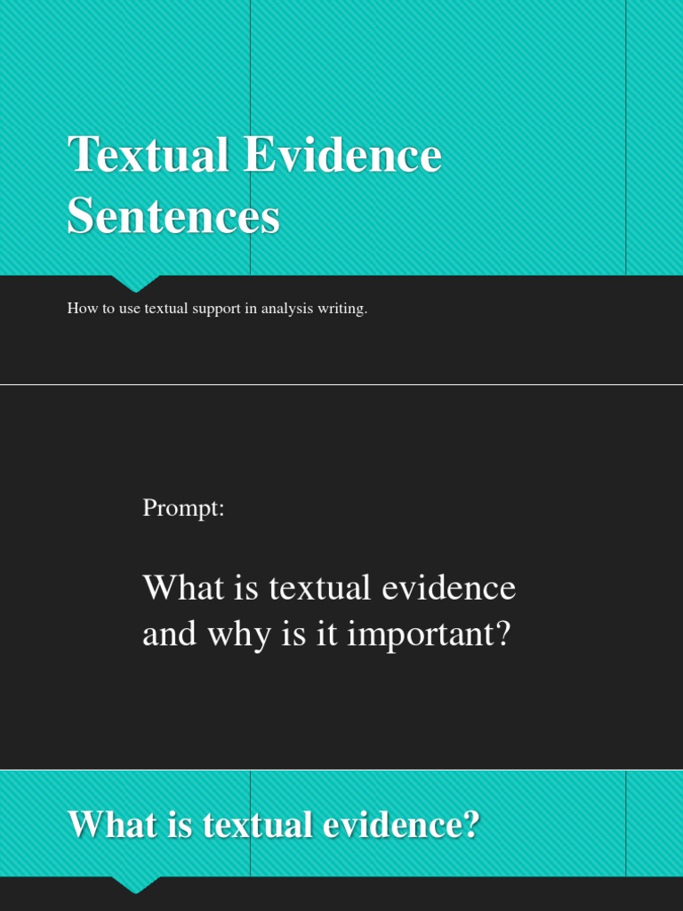 Textual Evidence Writings PP | PDF | Phrase | Syntax