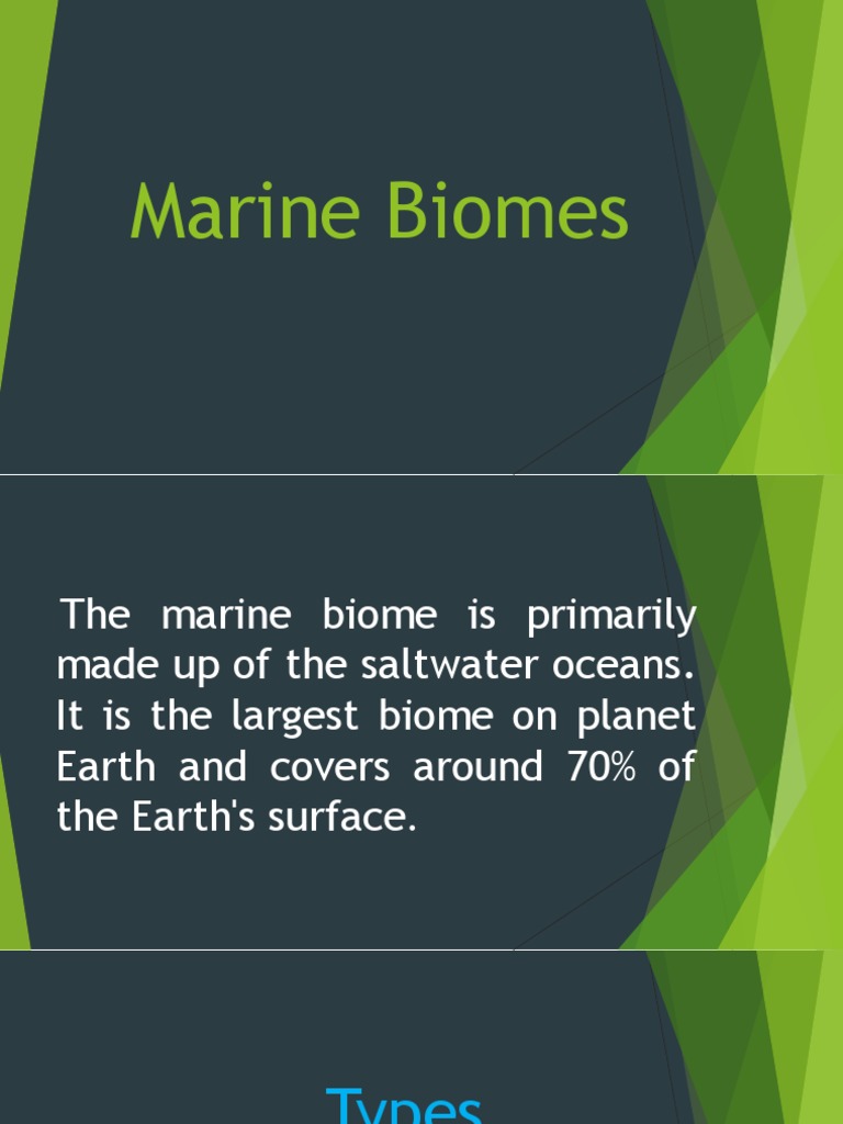 Marine Biomes | PDF | Oceans | Coral Reef