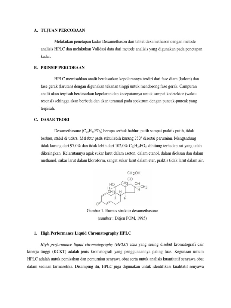 Laporan Praktikum HPLC | PDF