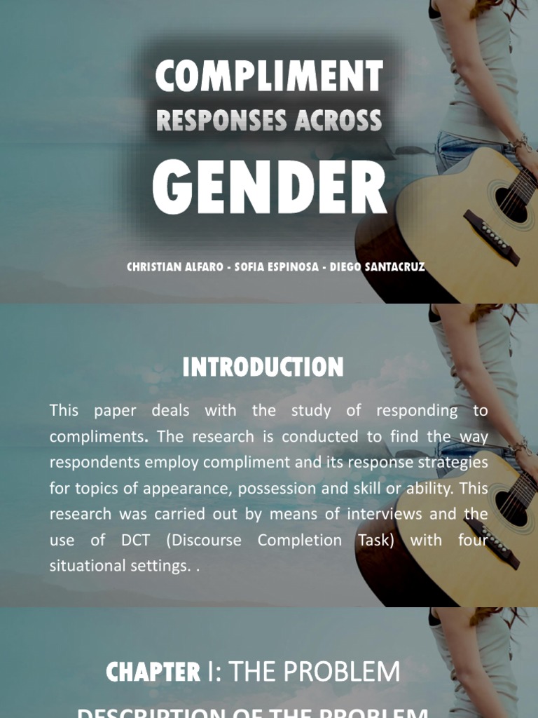 Research Project Compliments | PDF | Psychology | Cognition