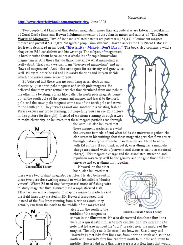 Magnetricity Thesecretworldofmangetic 2 | PDF | Magnetic Field | Flux
