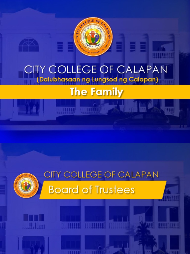 City College of Calapan: The Family | PDF | Titles | Honorifics