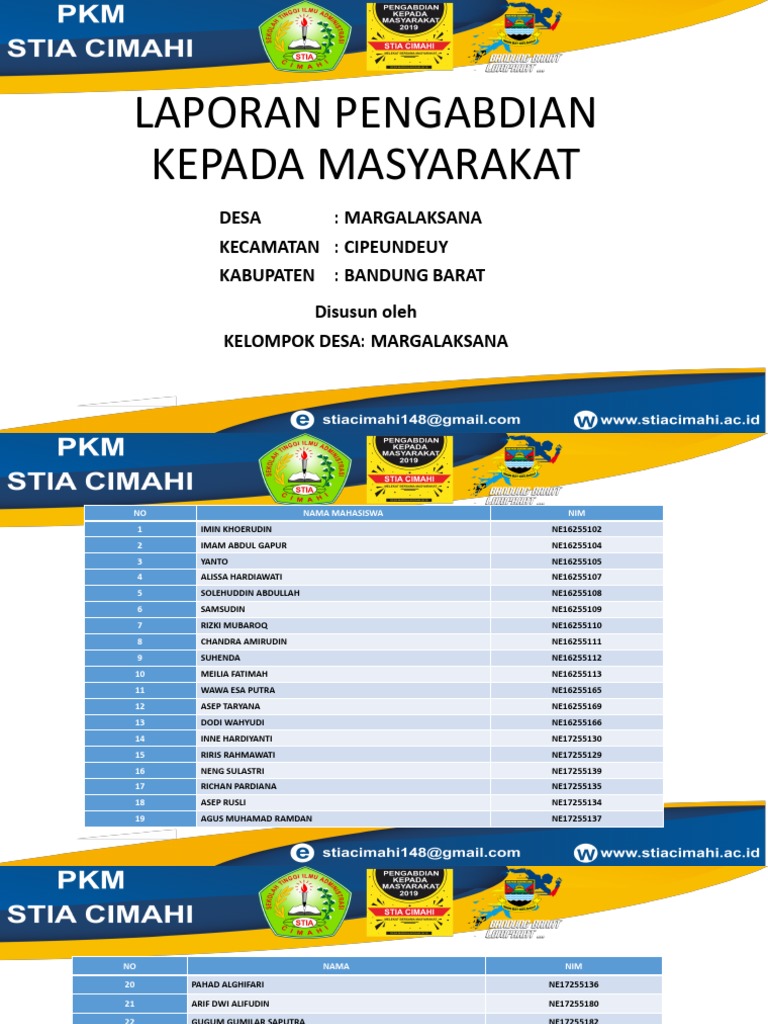 Contoh Laporan PKM | PDF | Ilmu Sosial