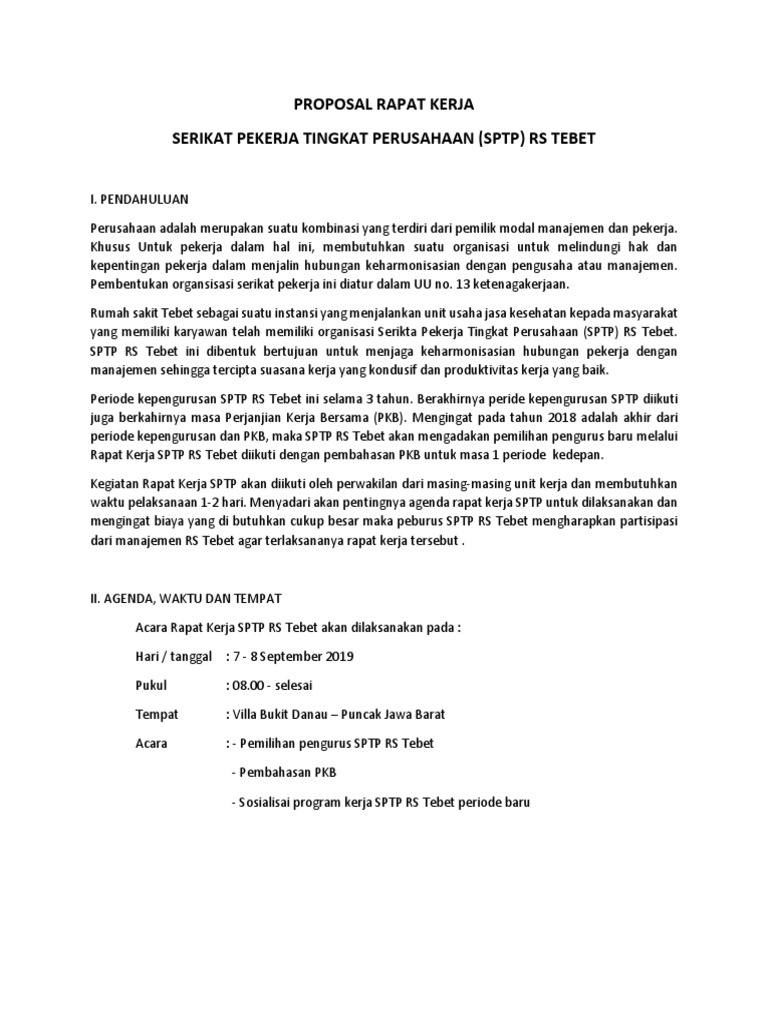 Proposal Raker 2019 | PDF