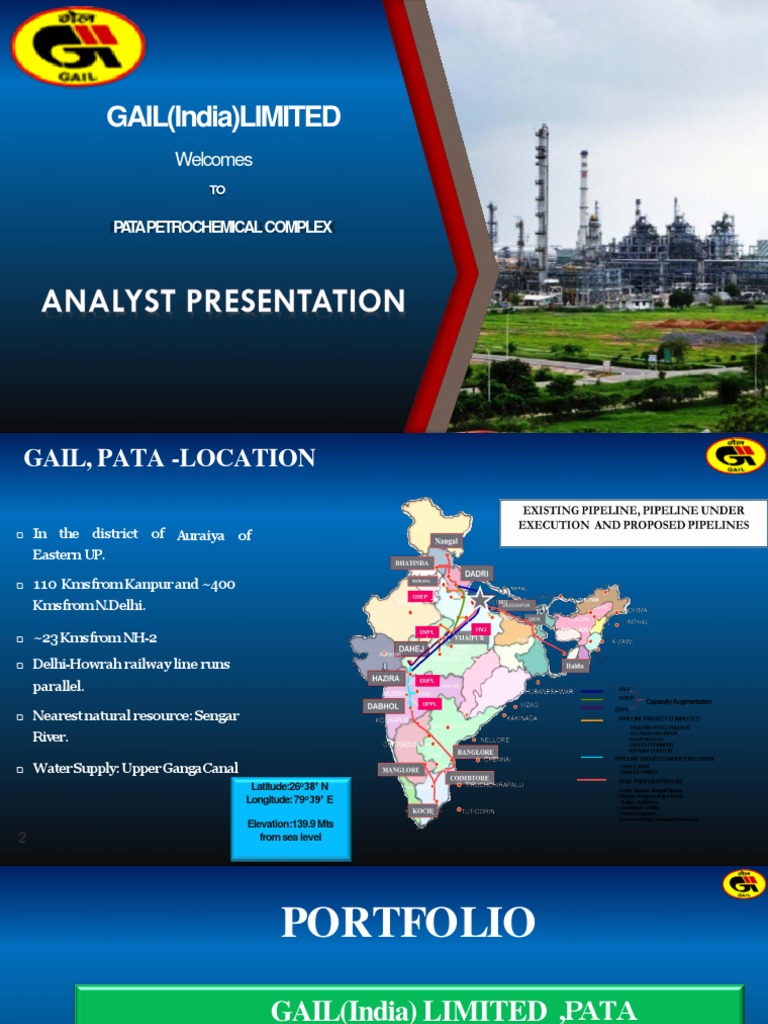 GAIL Pata: India's Gas-Based Petro Hub | PDF | Hydrocarbons | Fossil Fuels