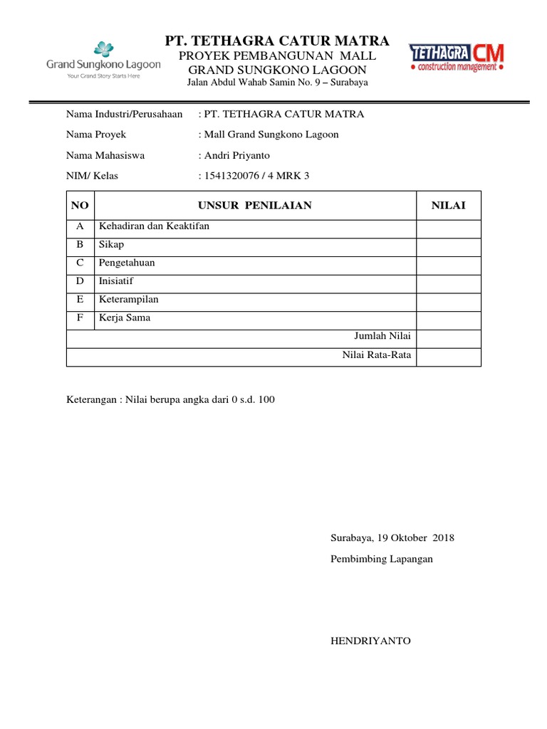 Pt. Tethagra Catur Matra: Proyek Pembangunan Mall Grand Sungkono Lagoon ...