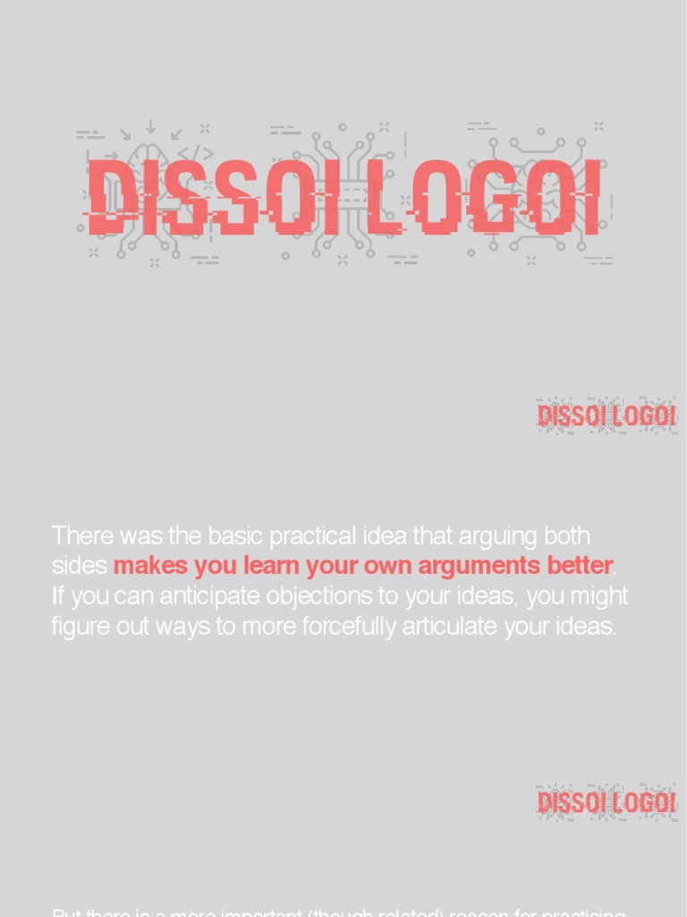 ENGL 1900 Dissoi Logoi FA19 | PDF | Logos | Reason