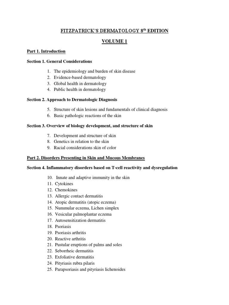 Fitzpatrick'S Dermatology 8 Edition | PDF | Dermatitis | Dermatology