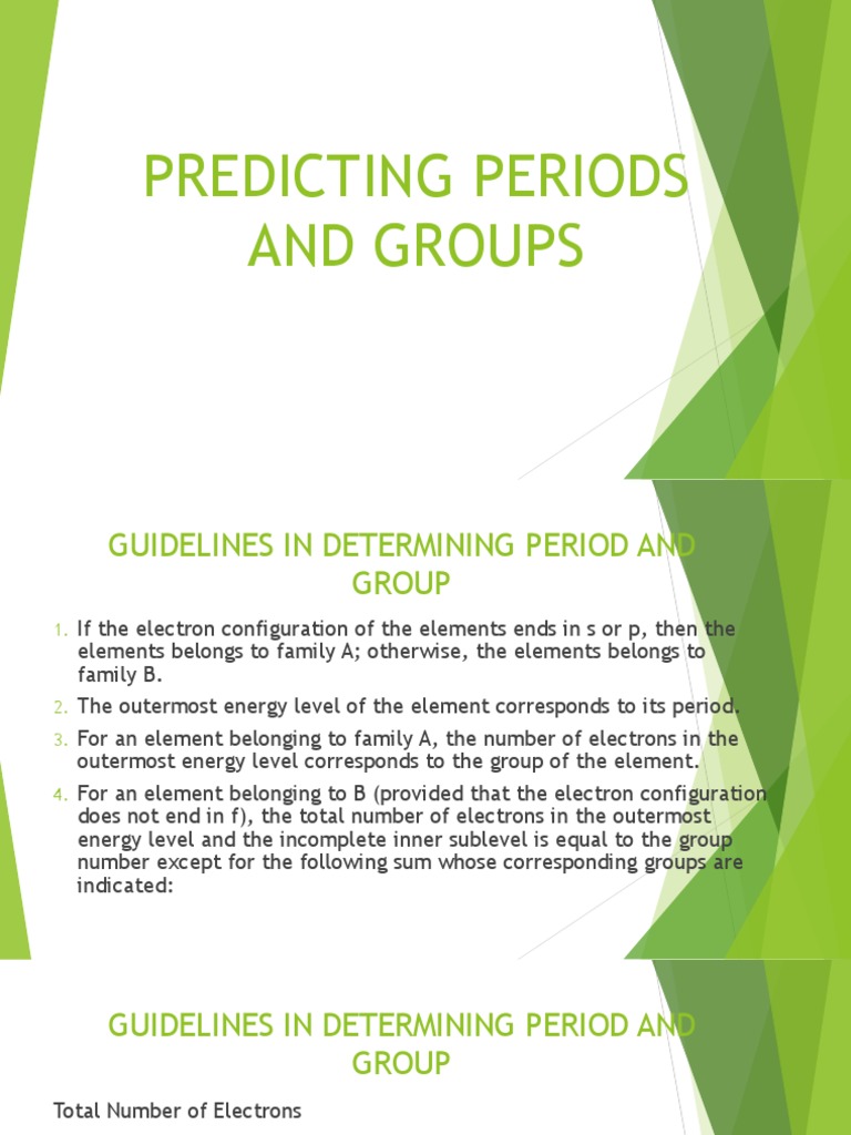 Periodic Table Periods and Groups Guide | PDF | Energy Level | Atoms