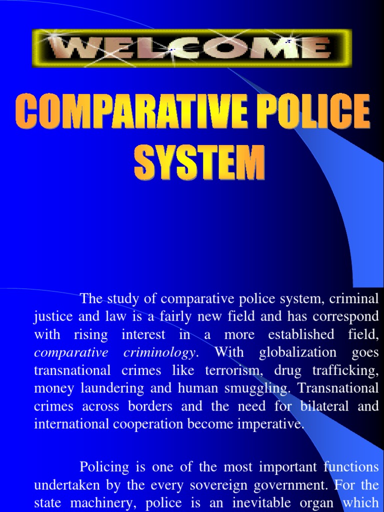 Comparative Models in Policing Systems | PDF | Police | Democracy