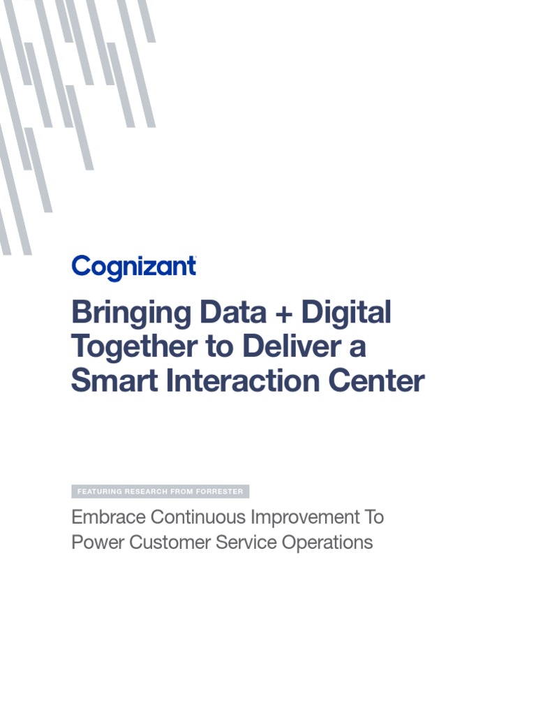 Bringing Data Digital Together To Deliver A Smart Interaction Center | PDF | Performance ...
