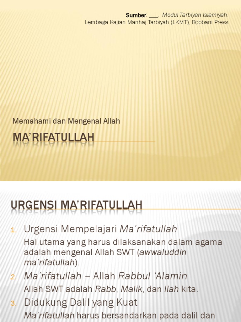 Ma'rifatullah | PDF