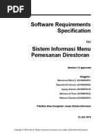 Contoh Dokumen SRS Lengkap | PDF