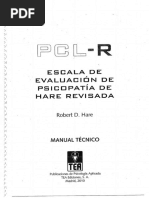 (PCL-R) Escala de Evaluación Hare Revisada | PDF | Psicopatía | Sicología