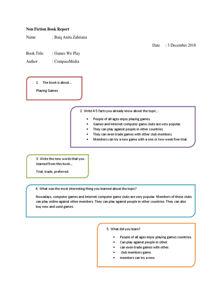 Non-Fiction Book Reports Summary | PDF | Healthy Diet | Foods