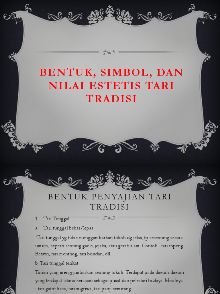 Bentuk, Simbol, Dan Nilai Estetis Tari | PDF