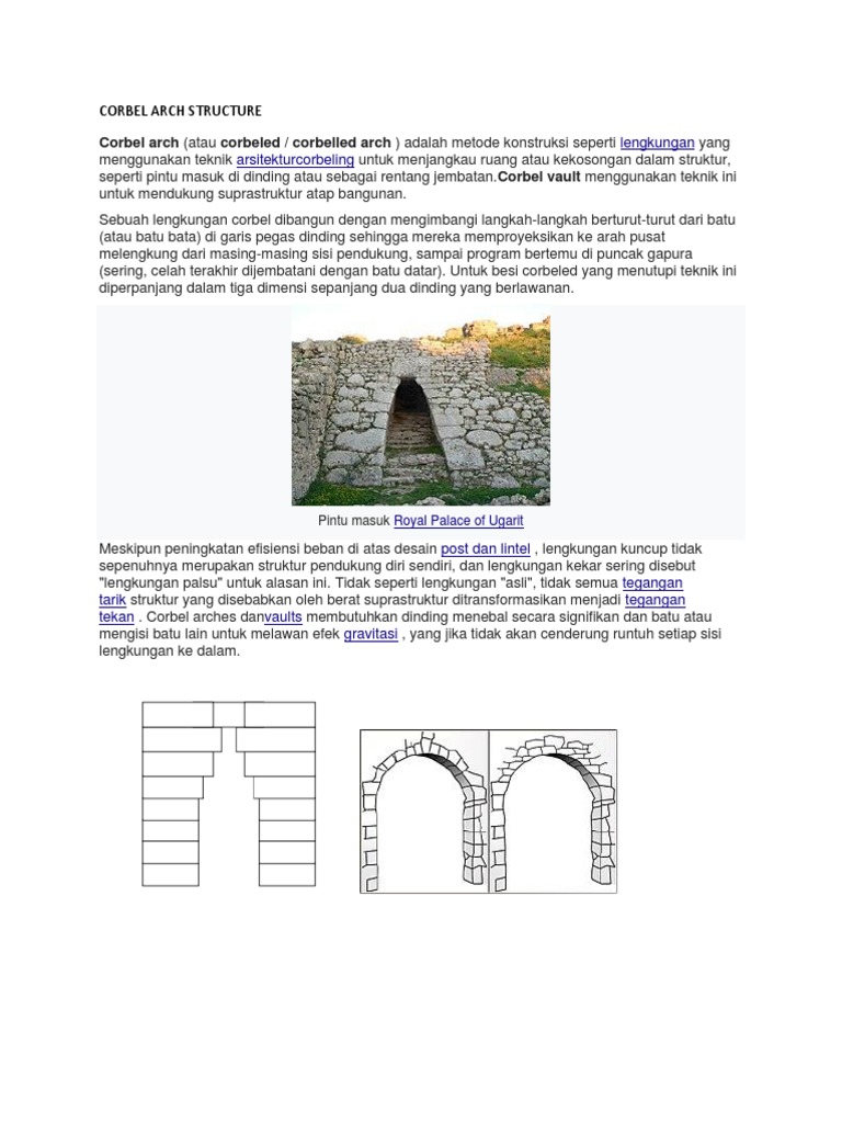 Corbel Arch Structure | PDF