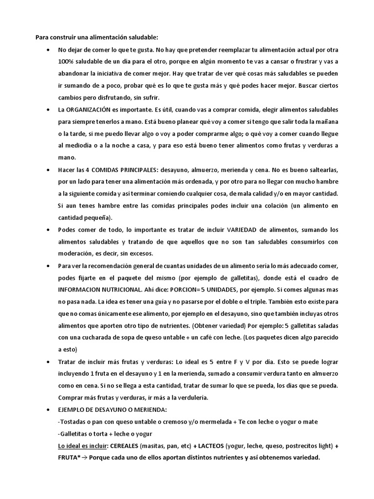 Consejos de Alimentacion Saludable 21-03-18 | PDF | ensalada | Alimentos