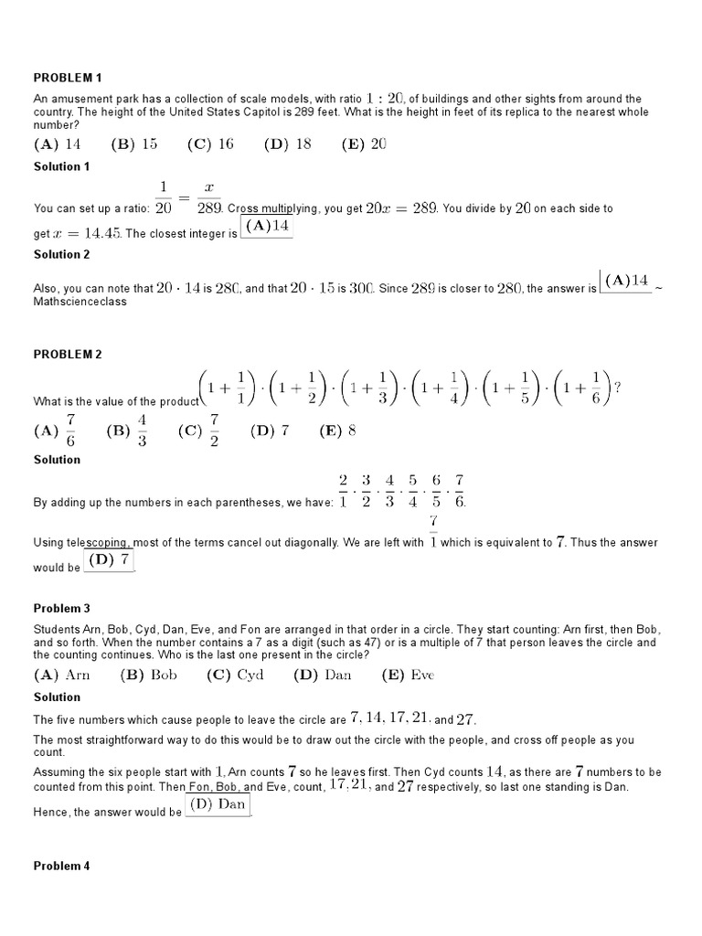 Grade 6 Math Problem Solutions | PDF | Area | Euclidean Geometry