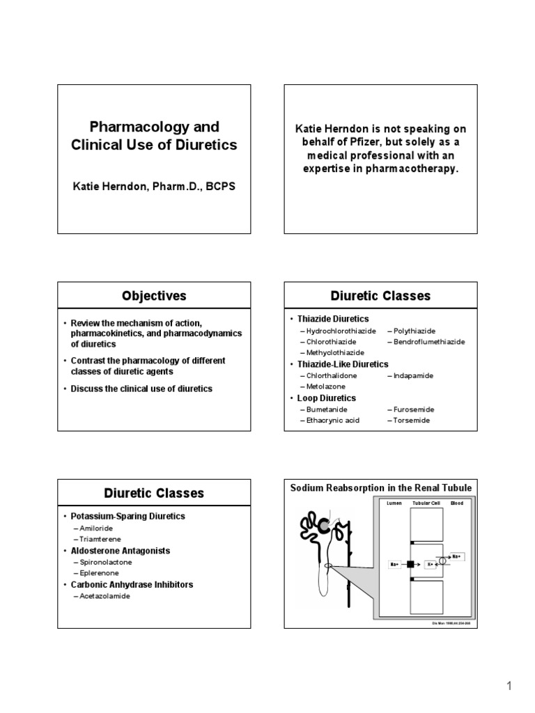 Pharmacology and Clinical Use of Diuretics | PDF | Drugs | Pharmacology