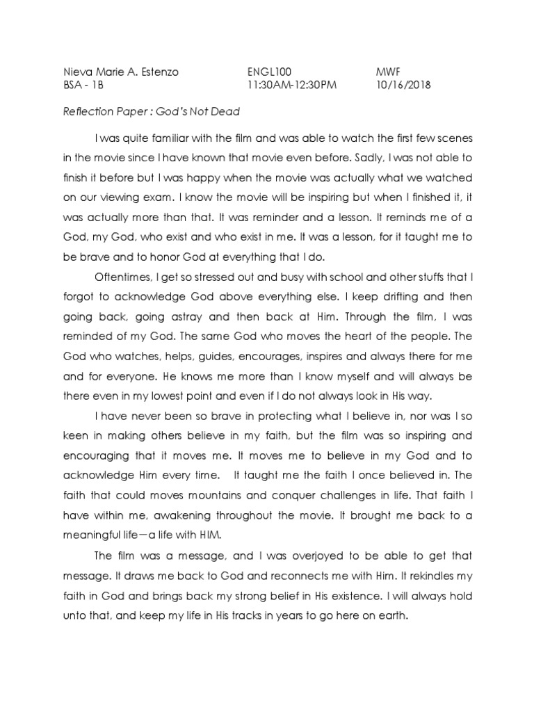 A Reflection on How the Film 'God's Not Dead' Rekindled My Faith and ...