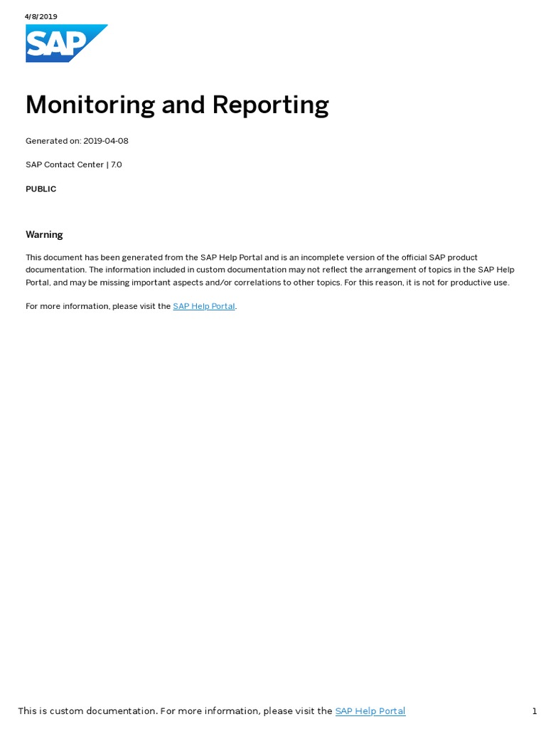 Reporting Manual | PDF | Icon (Computing) | Databases