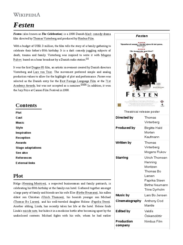 Festen Wiki | PDF | Violence