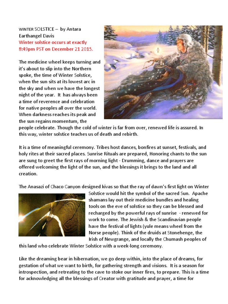 Winter Solstice Traditions & Rituals | PDF | Art | Religion & Spirituality