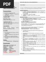 Faraz CV English | PDF | Design | Civil Engineering