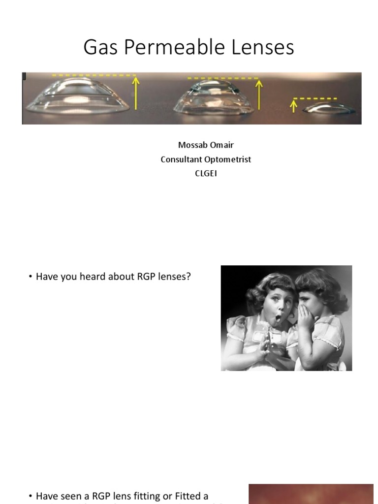 Introduction To RGP | PDF | Lens (Optics) | Contact Lens