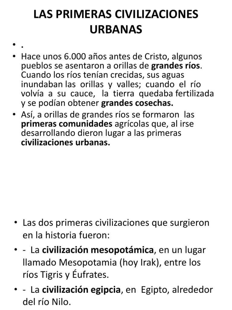 Las Primeras Civilizaciones Urbanas Pdf Mesopotamia Babilonia