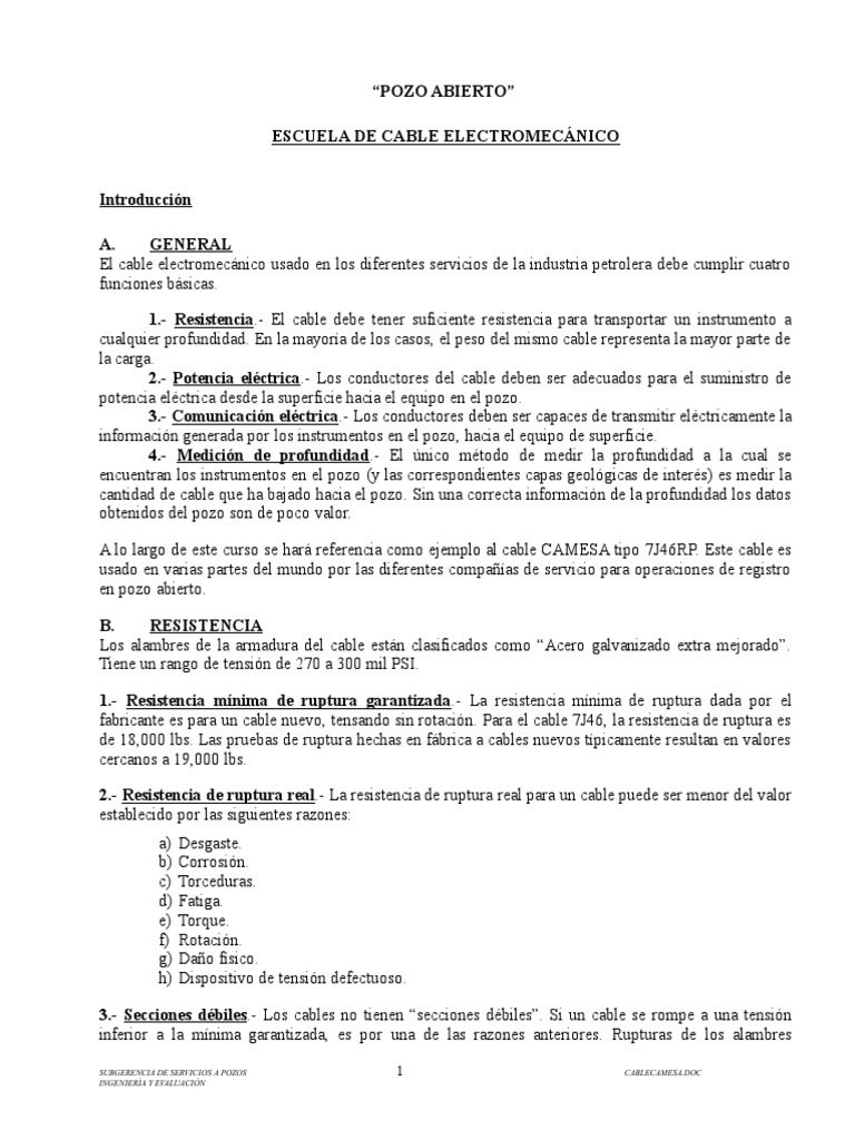 Cable Camesa | PDF | Resistencia Eléctrica y Conductancia | Aislador ...