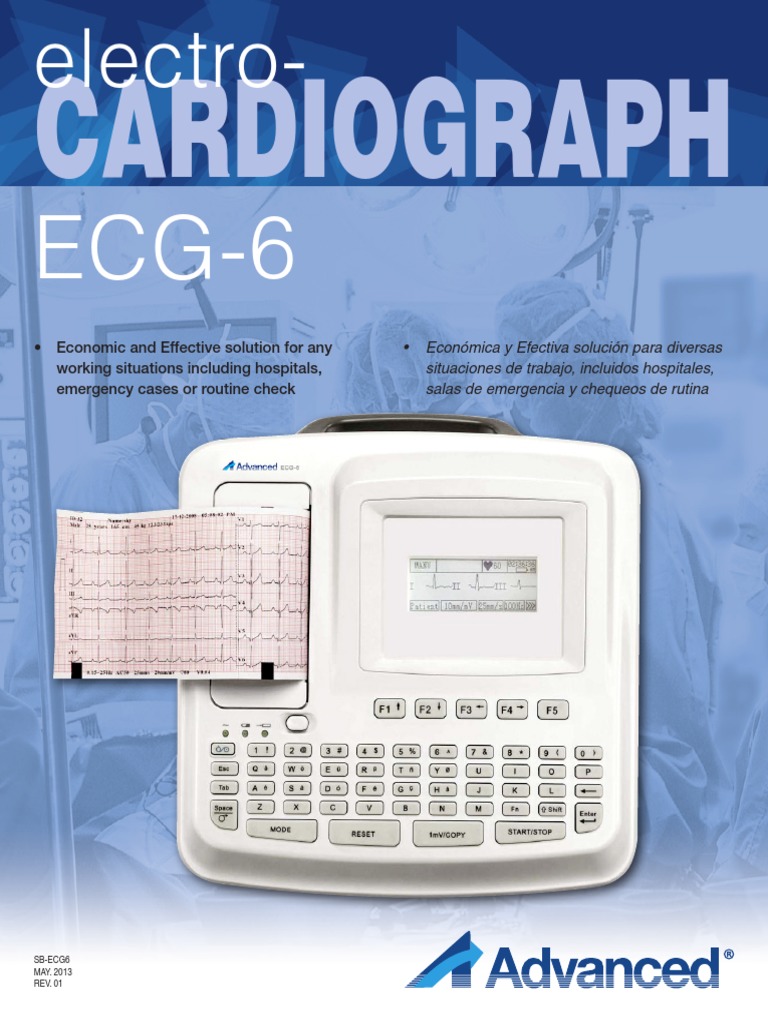 Electrocardiograph Ecg6 Advanced | PDF | Equipo | Electrónica