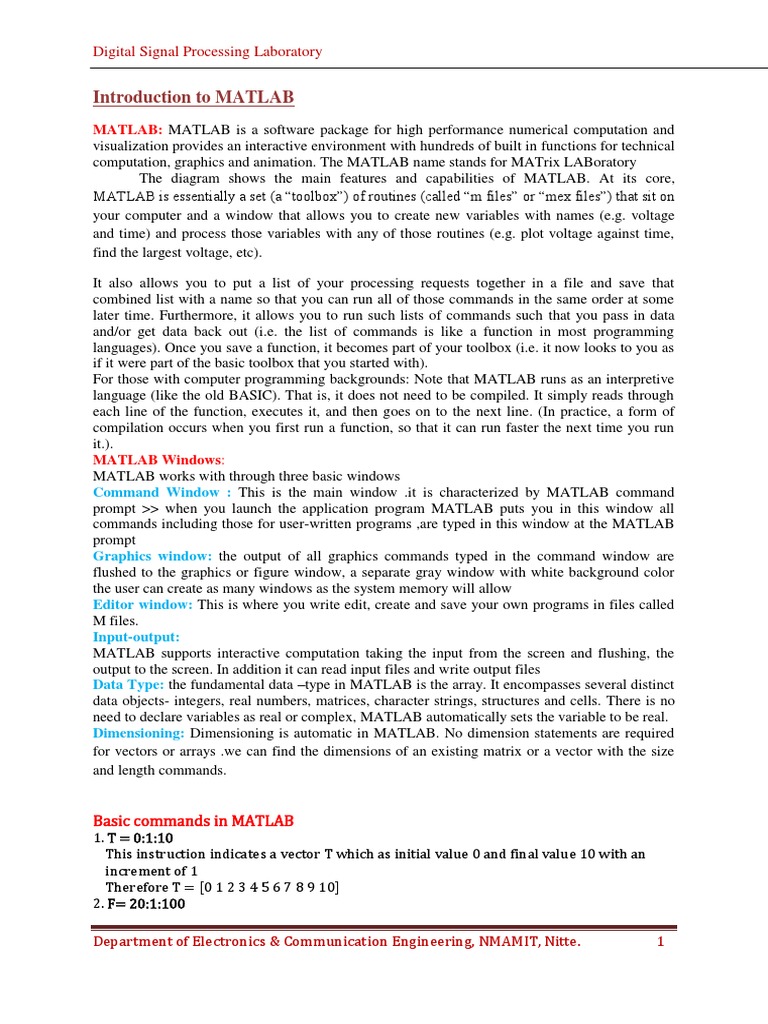 DSP - Manual - Final - 2017-18with Corrections PDF | PDF | Sampling (Signal Processing ...