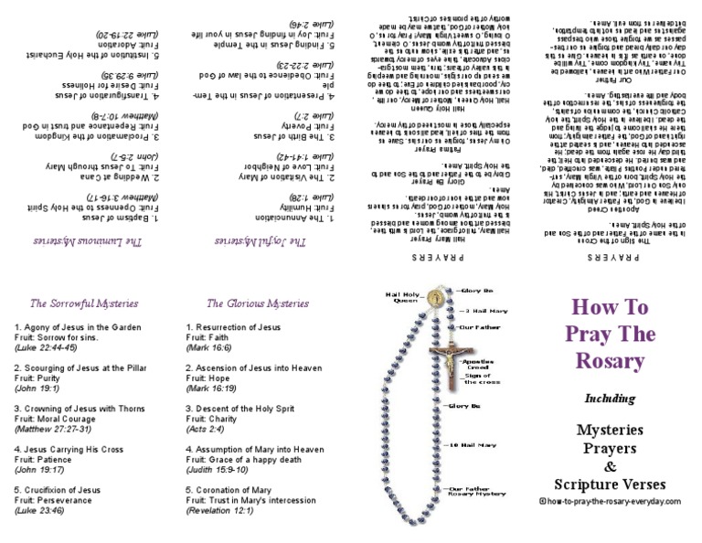 Pocket Rosary Booklet | PDF | Rosary | Jesus