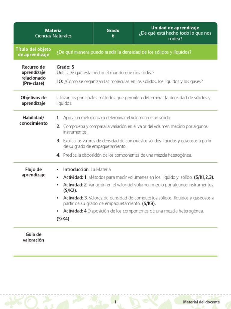 Medición de Densidad en Sólidos y Líquidos | PDF | Densidad | Volumen