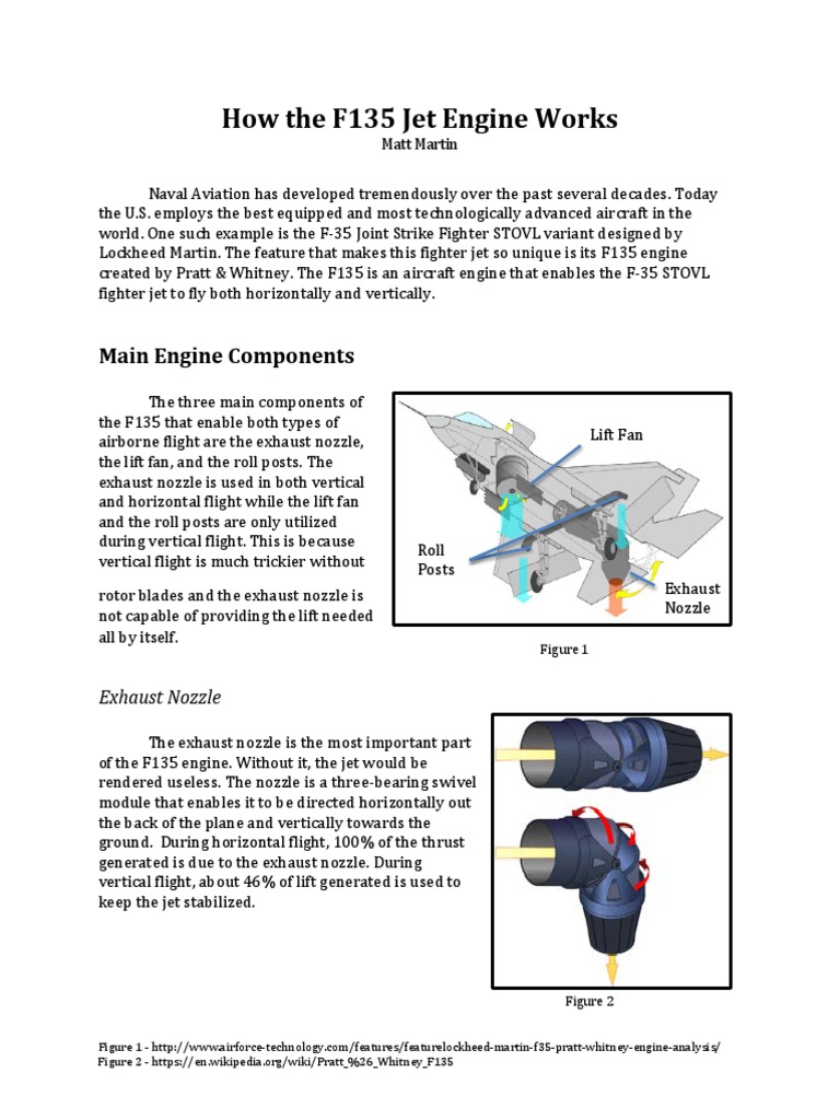 How The F135 Jet Engine Works | PDF | Jet Engine | Turbine