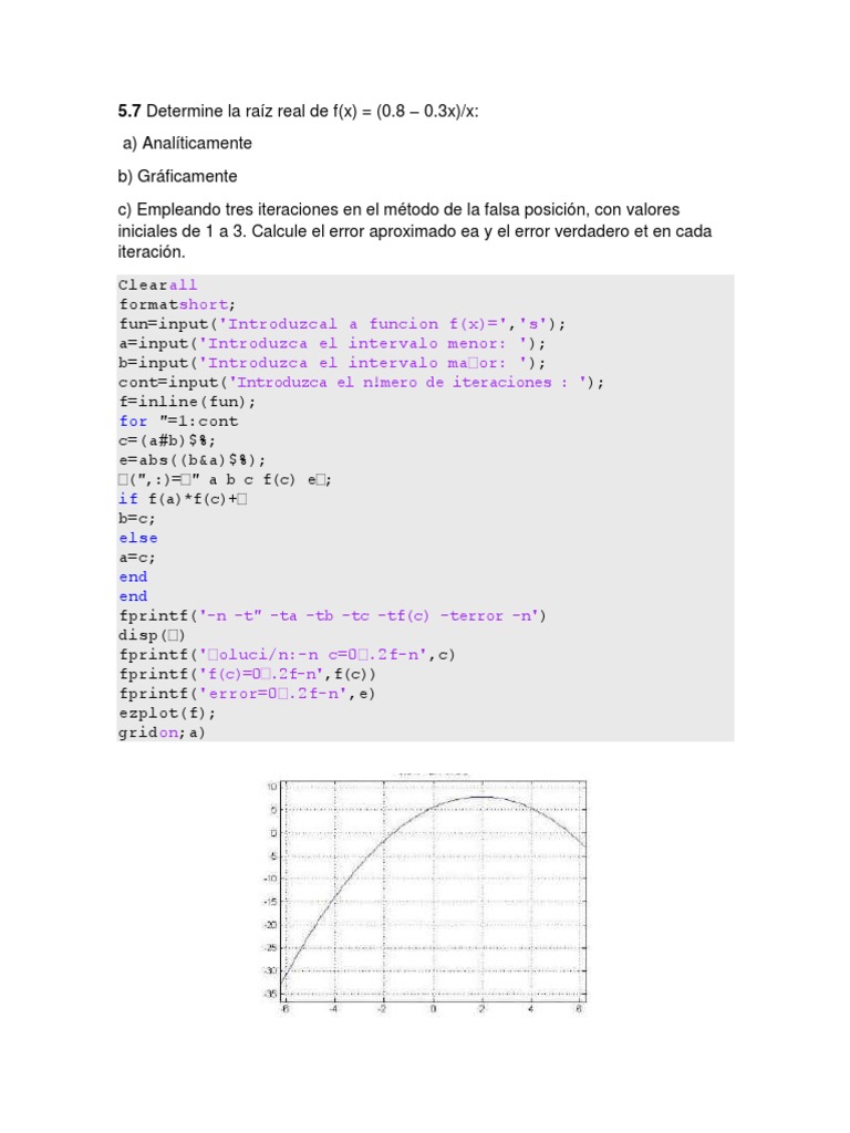 6 Ejercicios Metodos Numericos | PDF | Programación de computadoras ...