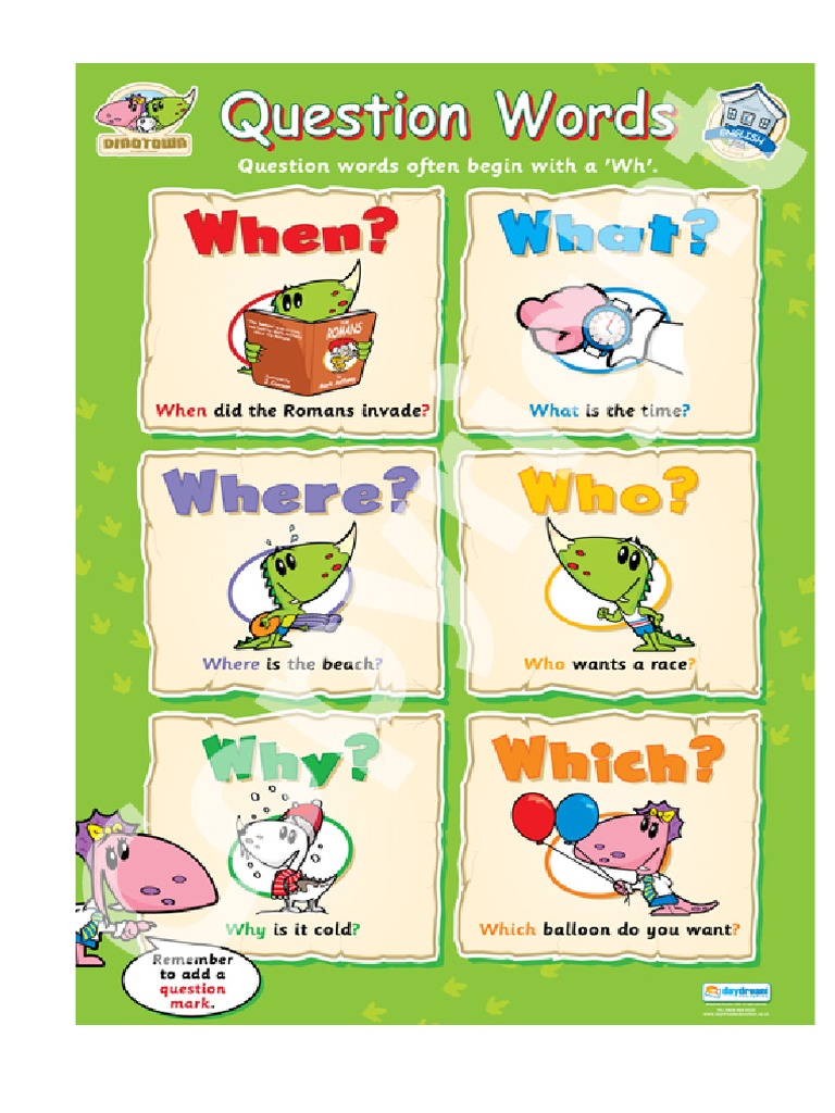 Question Words Chart | PDF